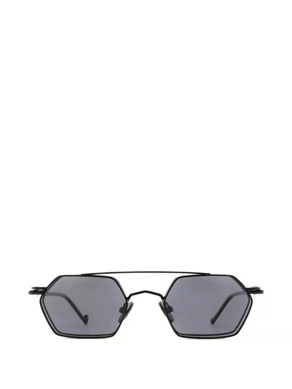 EYEPETIZER Copper + Clip-on Geometric-frame Glasses