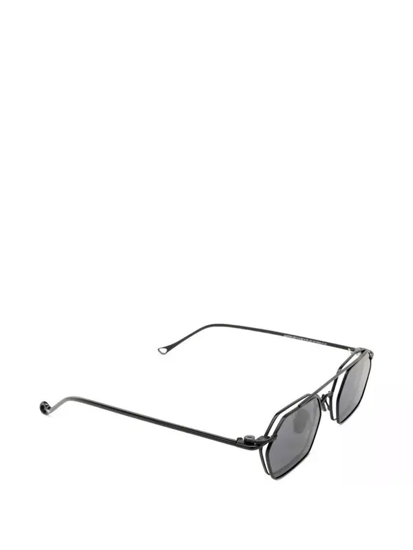 EYEPETIZER Copper + Clip-on Geometric-frame Glasses