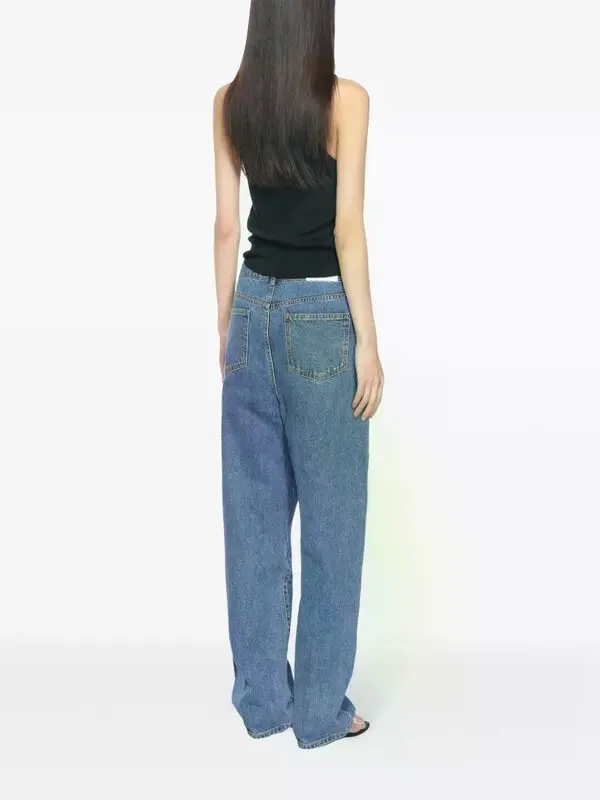 AMOMENTO Fine-ribbed Crew-neck Tank Top
