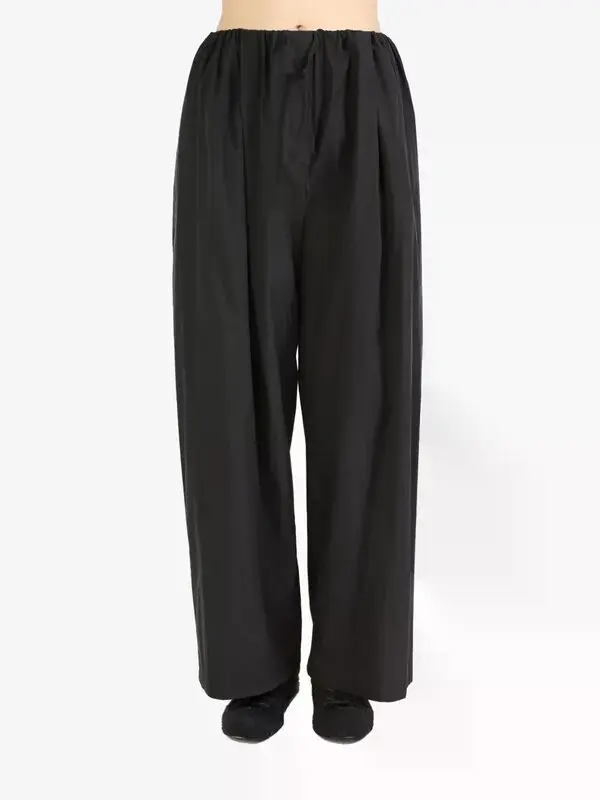 AMOMENTO Wide-leg Trousers - Black