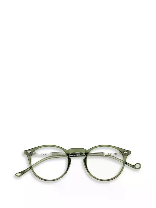 EYEPETIZER Abbey Round-frame Glasses - Green