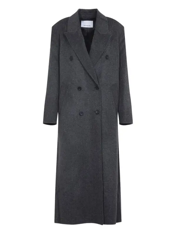 THE FRANKIE SHOP Gaia Wool Double-breasted Coat - Grey