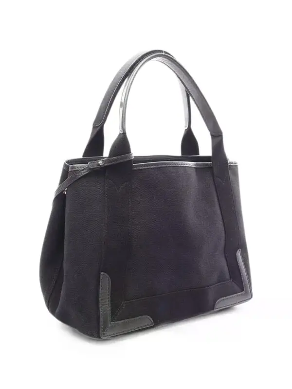 Balenciaga 2000s Navy Cabas Tote Bag