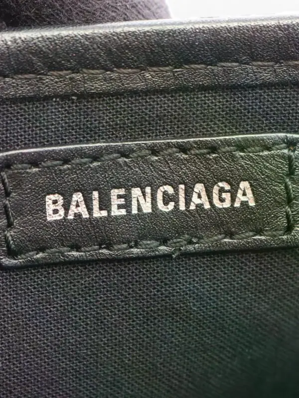 Balenciaga 2000s Navy Cabas Tote Bag