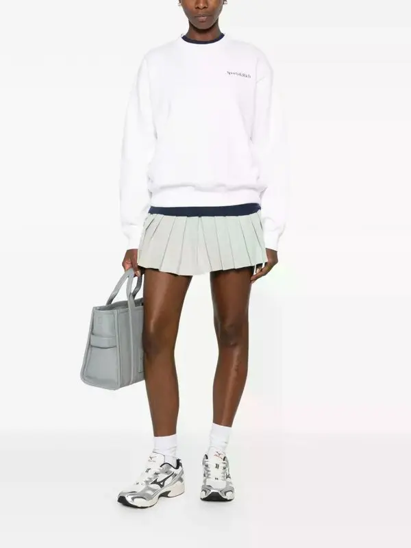 SPORTY & RICH Play Tennis Logo-print Sweatshirt - White