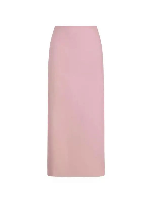 Oscar De La Renta Virgin Wool Pencil Midi Skirt