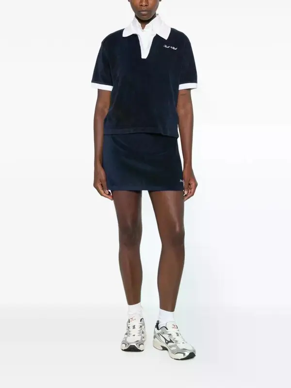 SPORTY & RICH Logo Terry Cloth Top