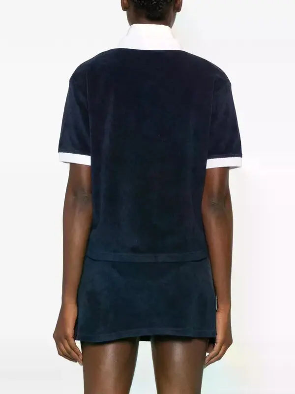 SPORTY & RICH Logo Terry Cloth Top