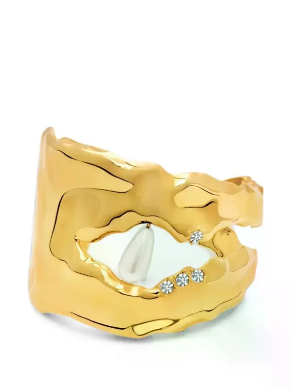 Oscar De La Renta Hammered Cuff Bracelet