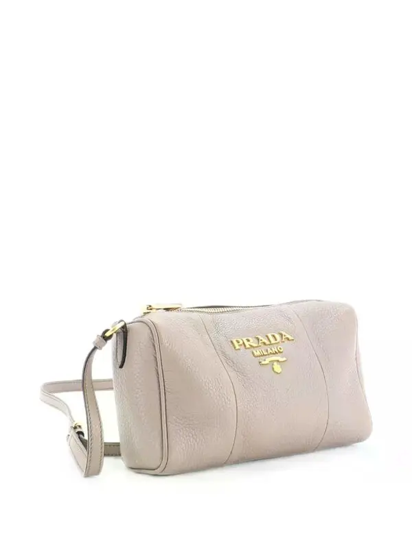 Prada Barrel Vitello Phenix Mini Crossbody Bag