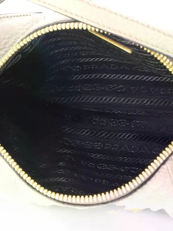 Prada Barrel Vitello Phenix Mini Crossbody Bag