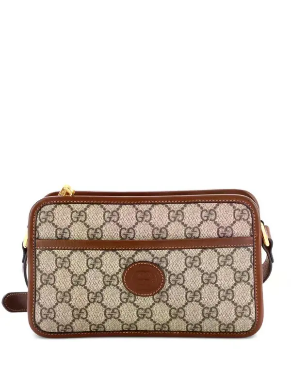 Gucci Gg Coated Canvas Mini Camera Bag - Brown