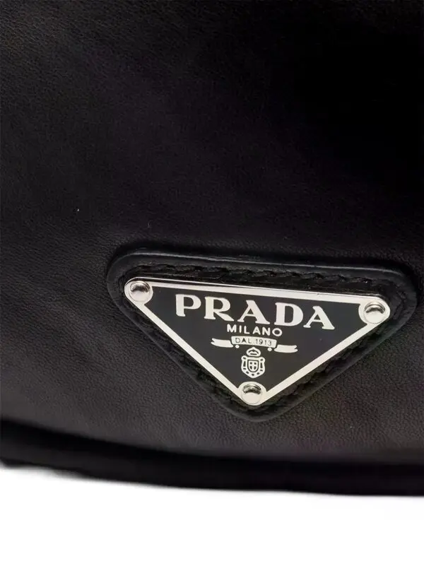 Prada 2010s Enamelled Triangle-logo Belt Bag