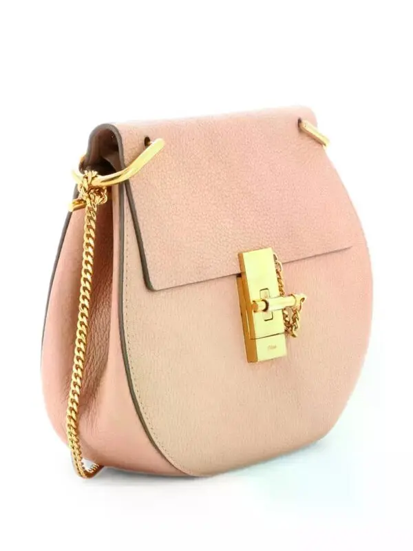 Chloé Drew Leather Small Crossbody Bag - Pink
