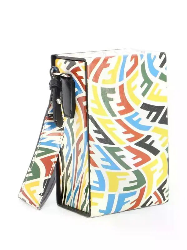 Fendi Vertical Box Vertigo Zucca Leather Crossbody Bag