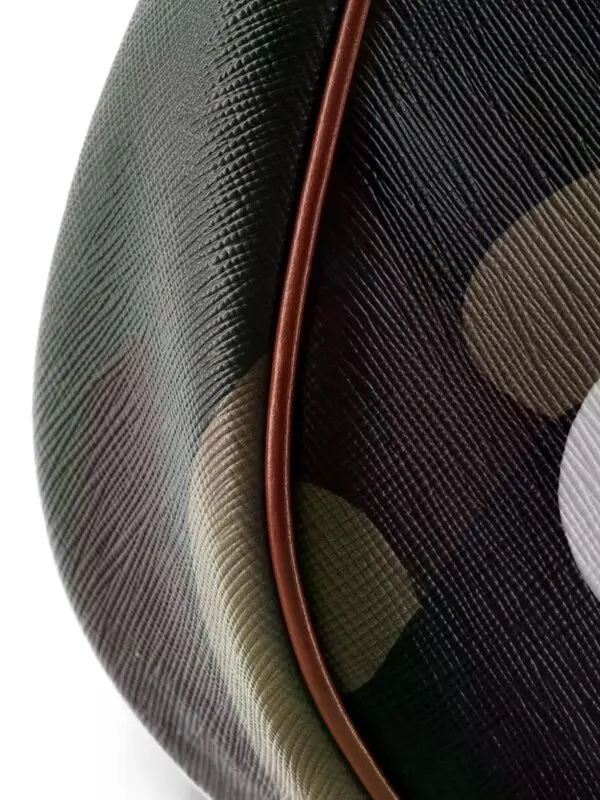 Celine Ava Camouflage Coated Canvas Hobo Bag - Green