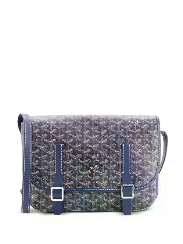 Goyard Belvedere Messenger Bag Coated Canvas Mm - Blue