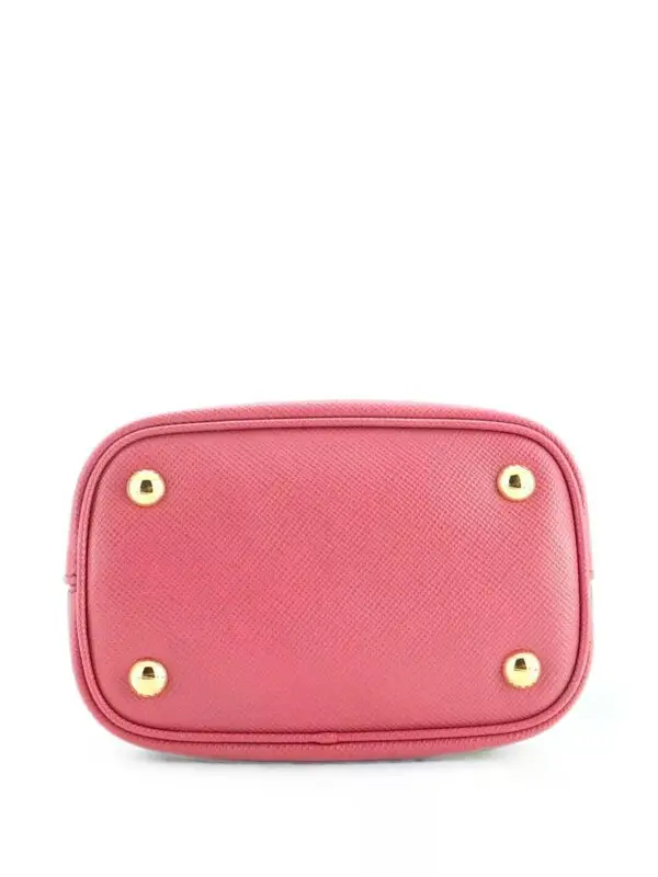 Prada Panier Saffiano Leather Small Bucket Bag