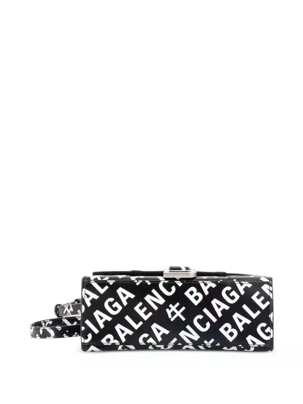 Balenciaga Hourglass Top Handle Bag Printed Leather Xs Satchel