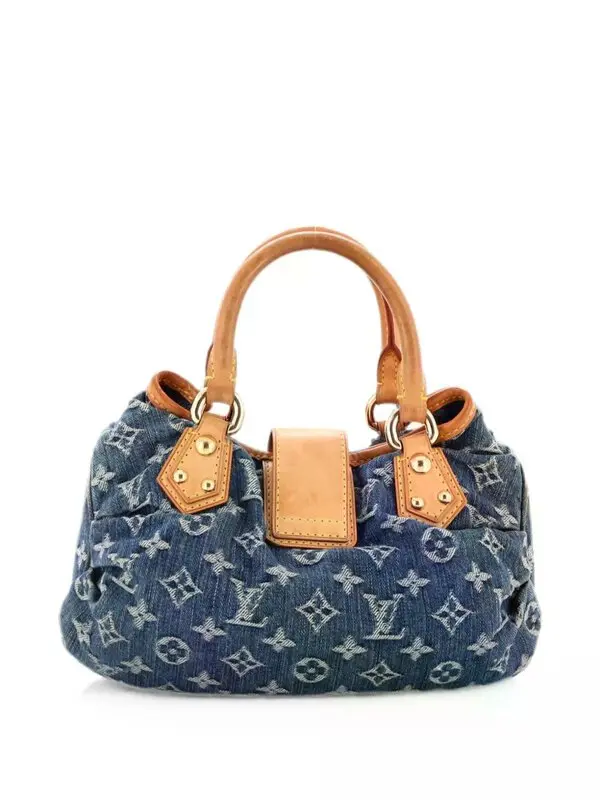 LOUIS VUITTON Monogram Denim Satchel Handbag