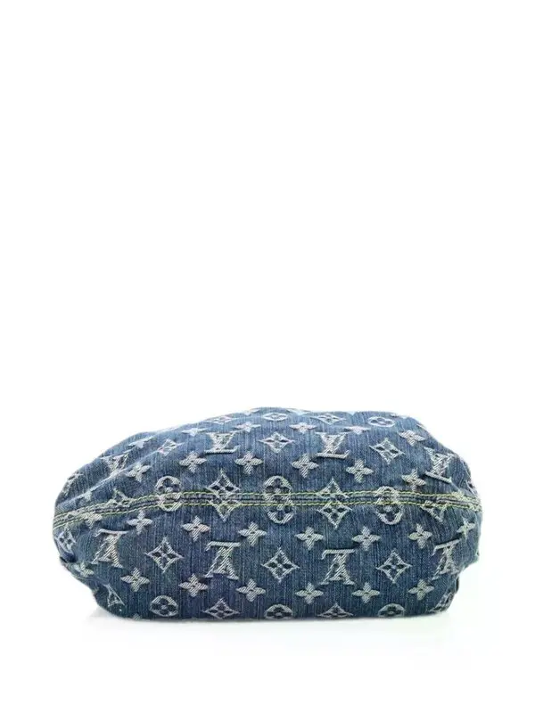 LOUIS VUITTON Monogram Denim Satchel Handbag