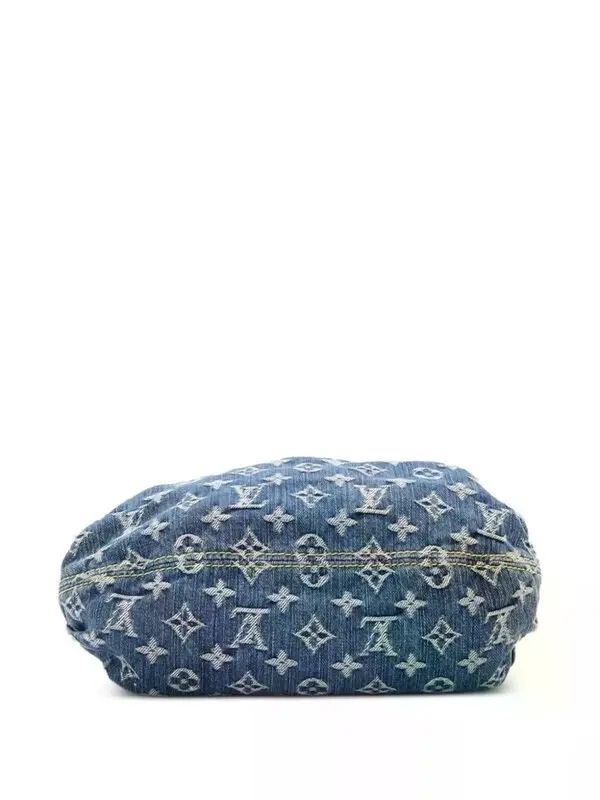 LOUIS VUITTON Monogram Denim Satchel Handbag