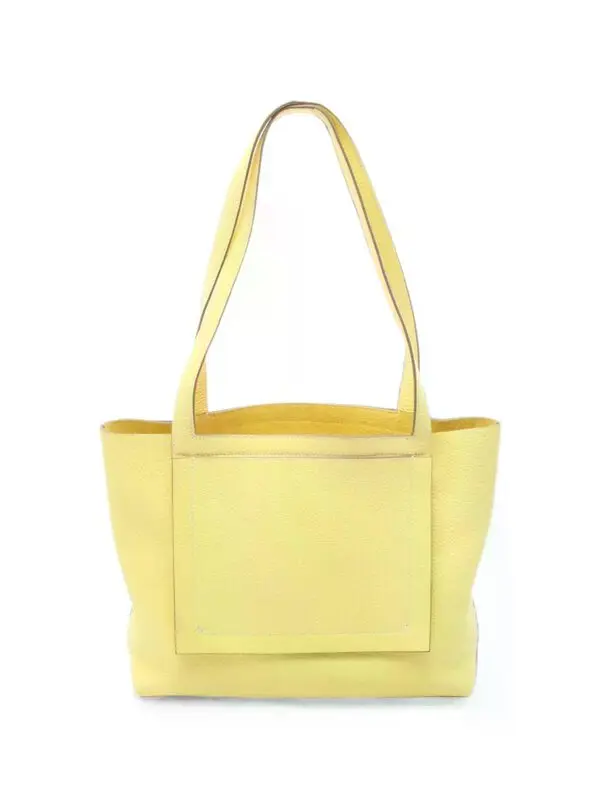 Hermès 31 Cabasserie Clemence Tote Bag - Yellow