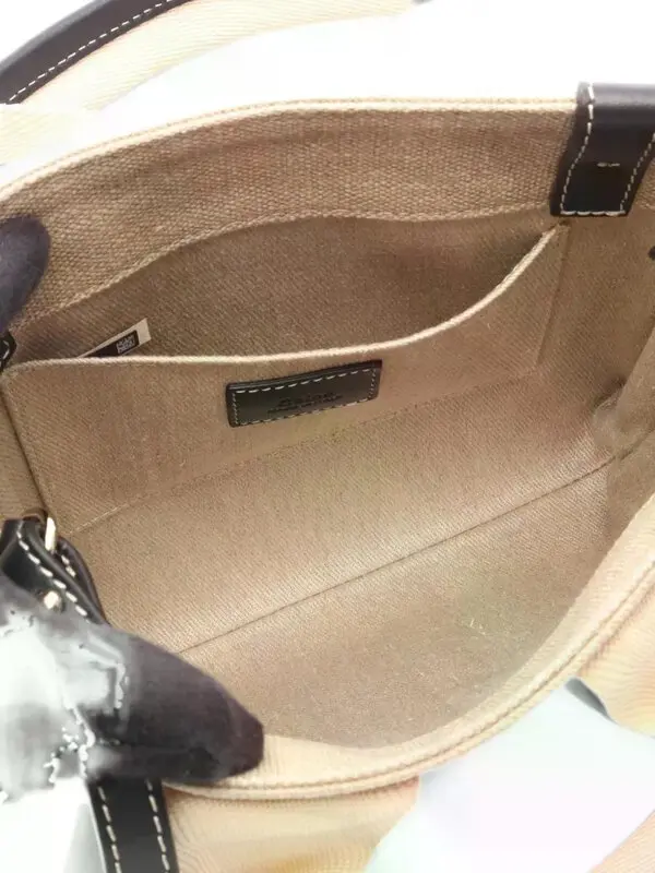 Chloé 2010s Woody Leather-trim Handbag
