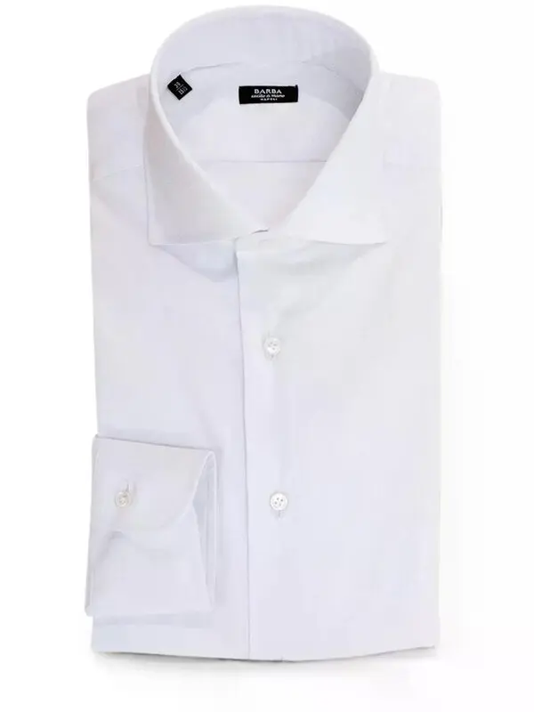 BARBA NAPOLI Spread-collar Button-up Shirt