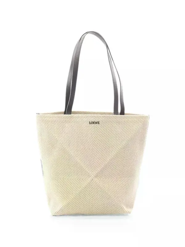 Loewe 2010s Puzzle Fold Tote Bag - Neutrals