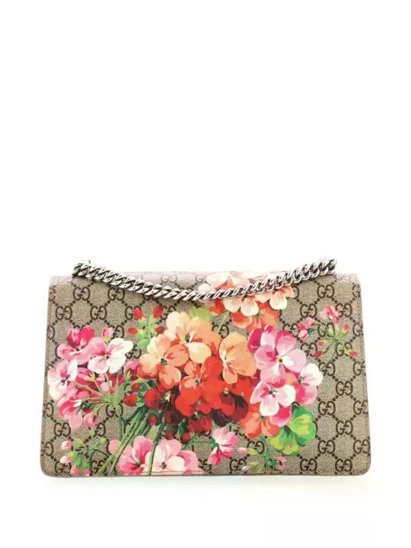 Gucci Dionysus Blooms Print Gg Coated Canvas Small Shoulder Bag - Brown