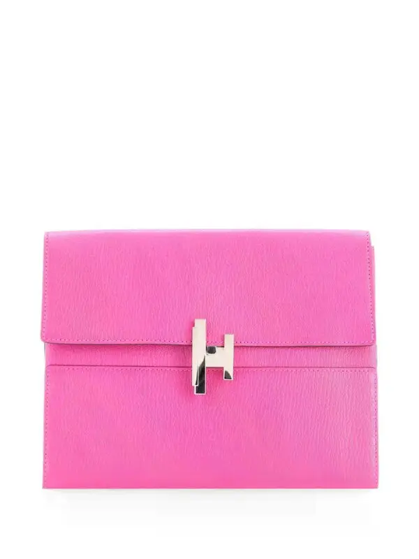Hermès Cinhetic Chevre Mysore Clutch Bag - Pink