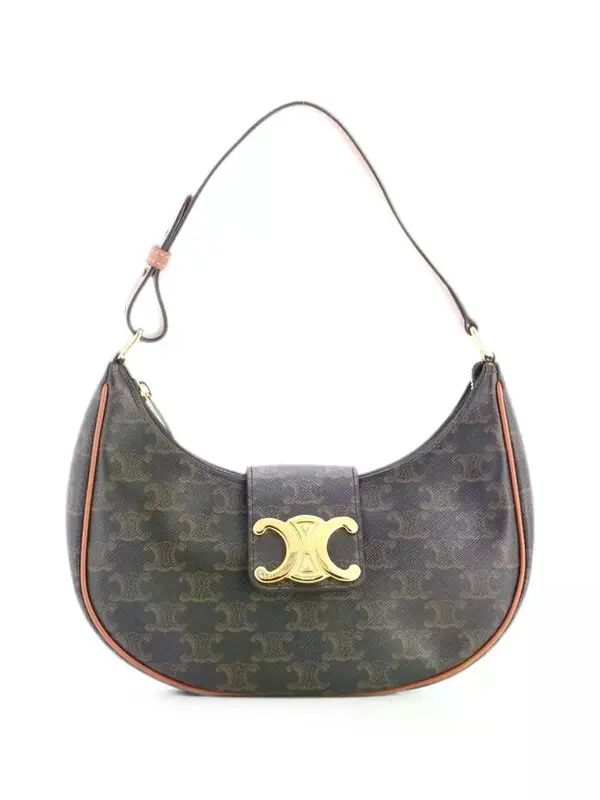 Celine Ava Triomphe Bag Triomphe Coated Canvas Shoulder Bag