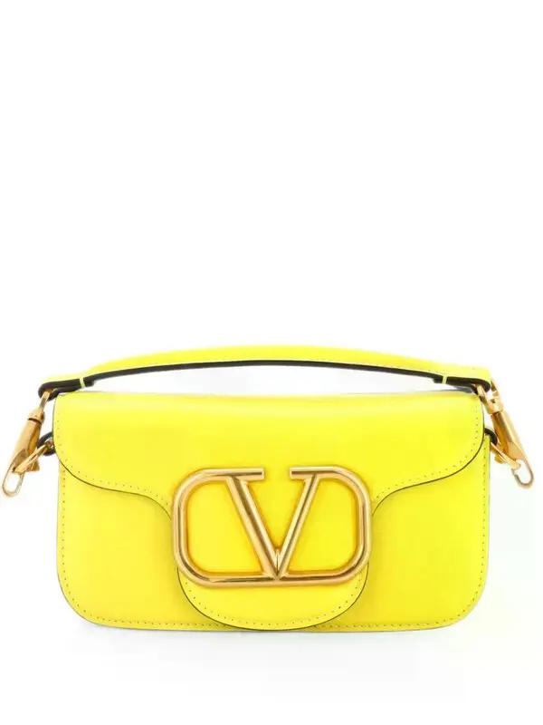 Valentino Garavani Vlogo Loco Flap Shoulder Bag - Yellow