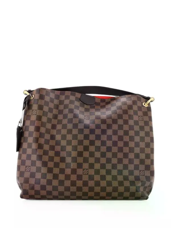 LOUIS VUITTON Damier Mm Hobo Bag - Brown