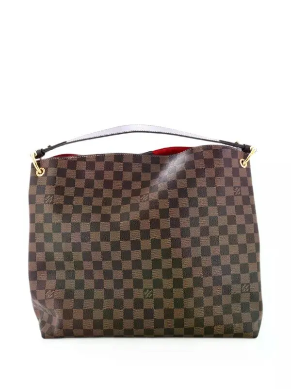 LOUIS VUITTON Damier Mm Hobo Bag - Brown