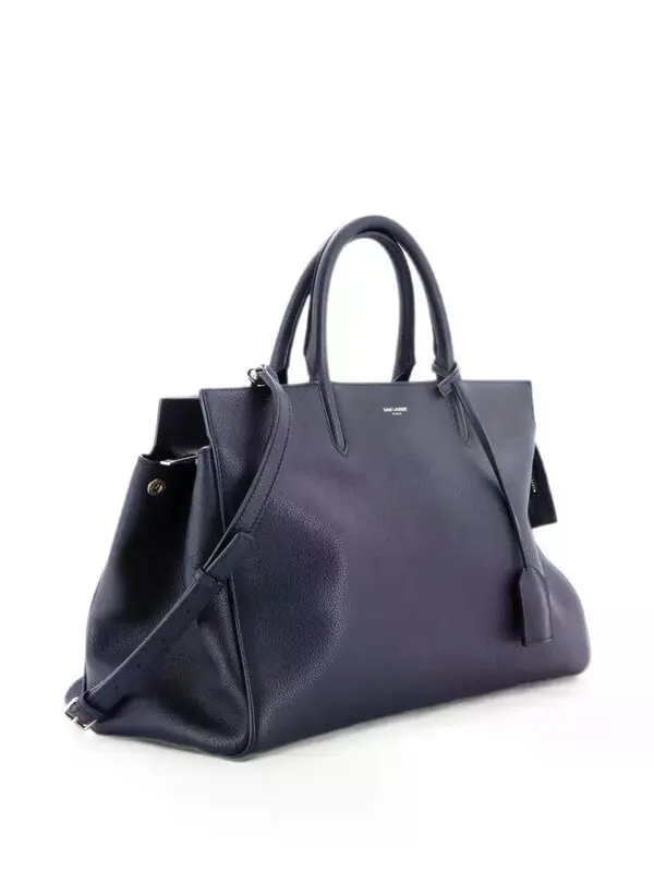 Saint Laurent Rive Gauche Cabas Leather Medium Tote Bag
