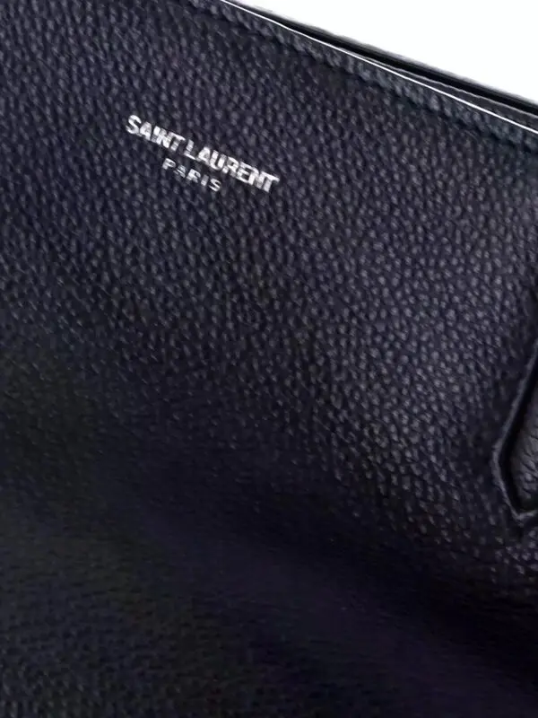 Saint Laurent Rive Gauche Cabas Leather Medium Tote Bag