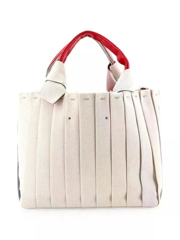 Valentino Garavani Atelier 05 Pleated Canvas Medium Tote Bag
