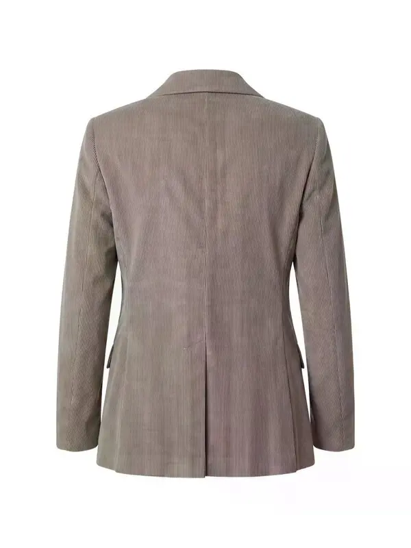 Tagliatore Double-breasted Corduroy Blazer - Brown