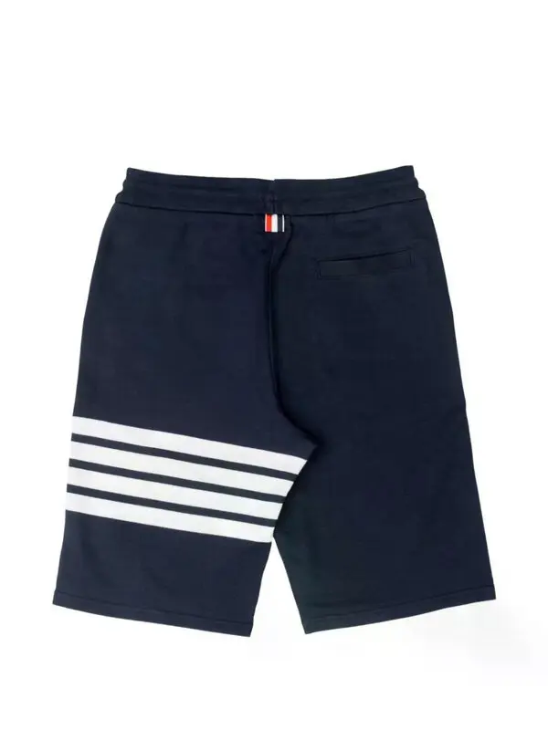 Thom Browne Loopback Tonal 4-bar Sweatshorts - Blue