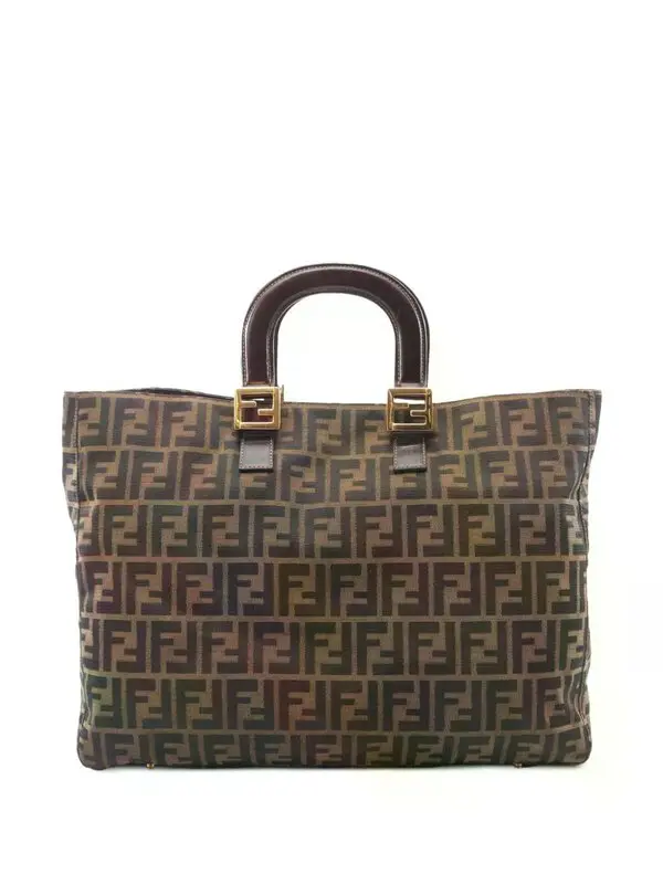 Fendi 2010s Zucca Tote Bag - Brown