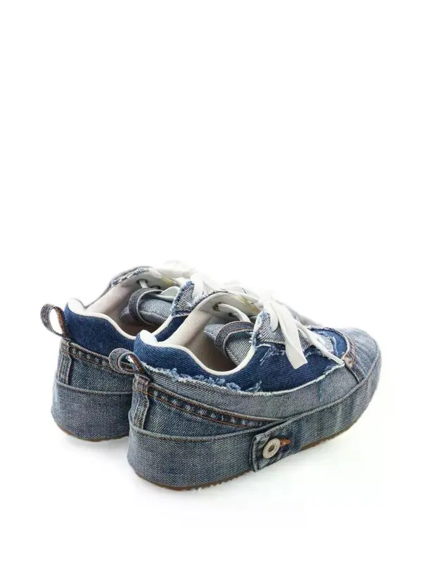 Loewe 2000s Deconstructed Denim Sneakers