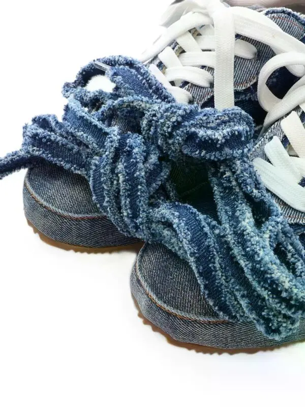 Loewe 2000s Deconstructed Denim Sneakers