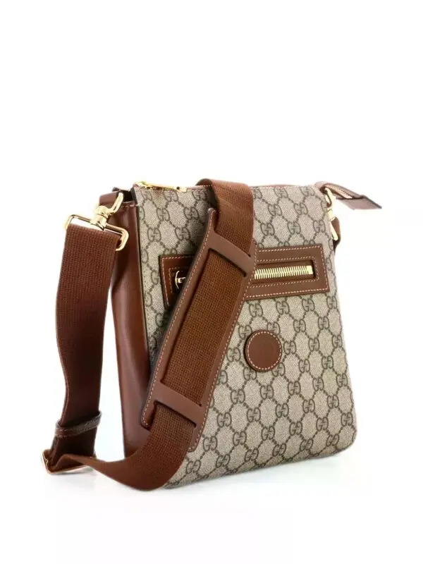Gucci Interlocking G Patch Gg Coated Canvas Small Messenger Bag