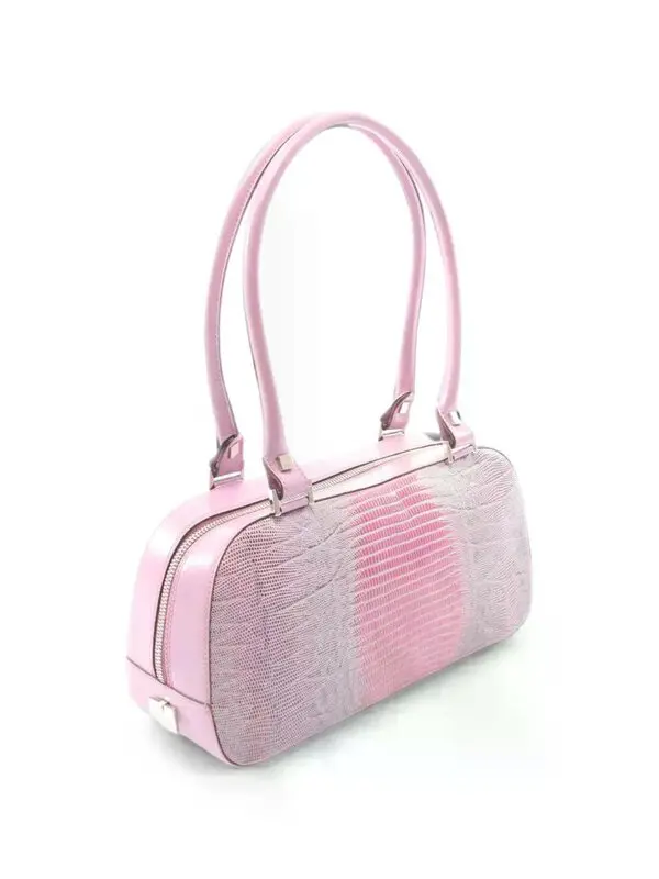 FERRAGAMO 2010s Lizard-embossed Handbag