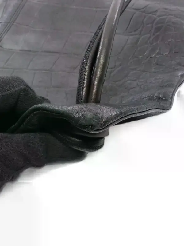 JIMMY CHOO Crocodile-effect Leather Backpack