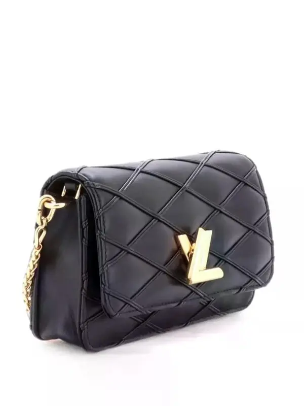 LOUIS VUITTON Go-14 Wallet On Chain Malletage Leather Shoulder Bag