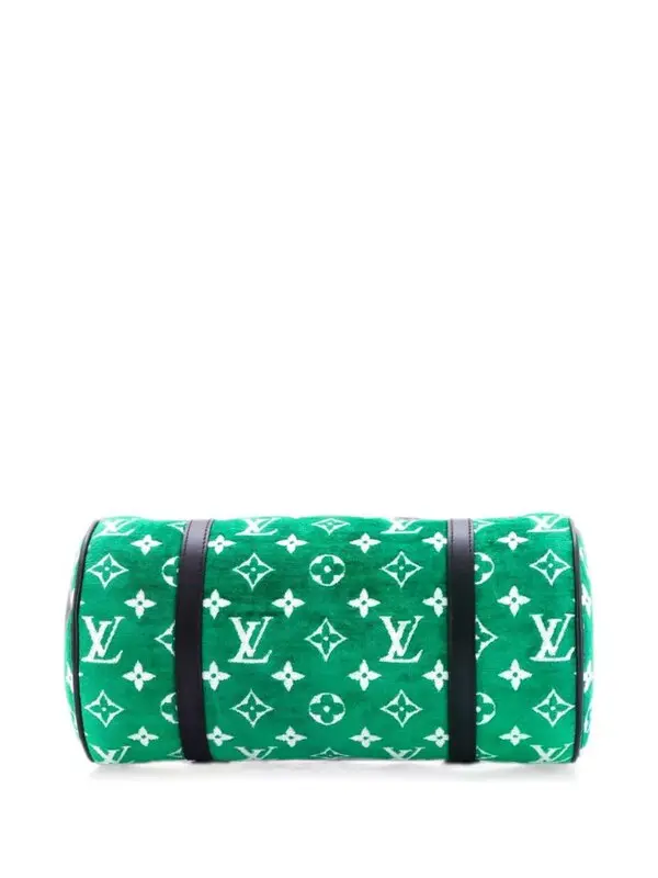 LOUIS VUITTON Papillon Monogram Jacquard Velvet Handbag - Green