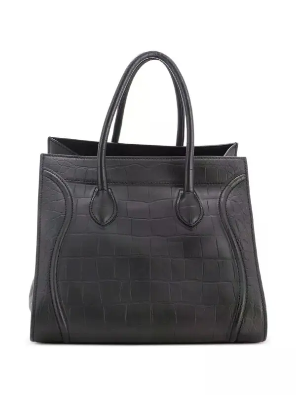 Celine Phantom" Tote Bag In Embossed Leather